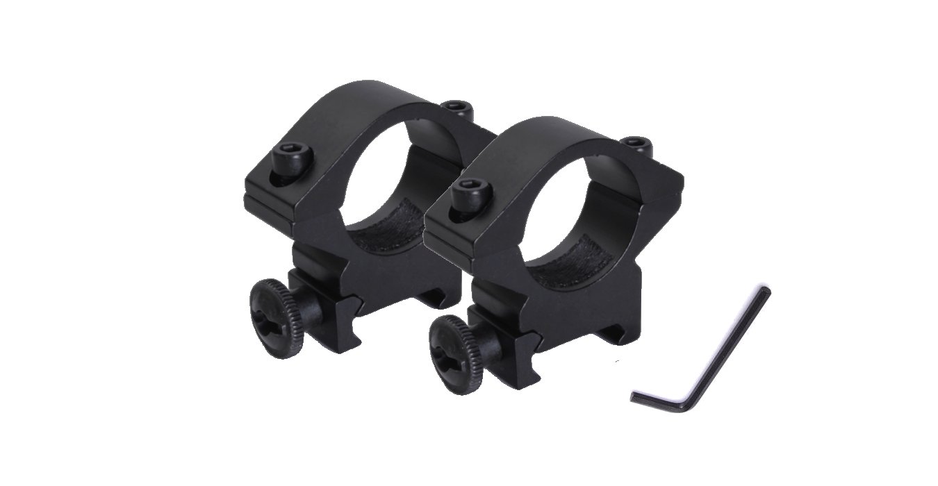 1 Inch Tube Scope Mounts For 20mm Rail Single Screw Low-Profile