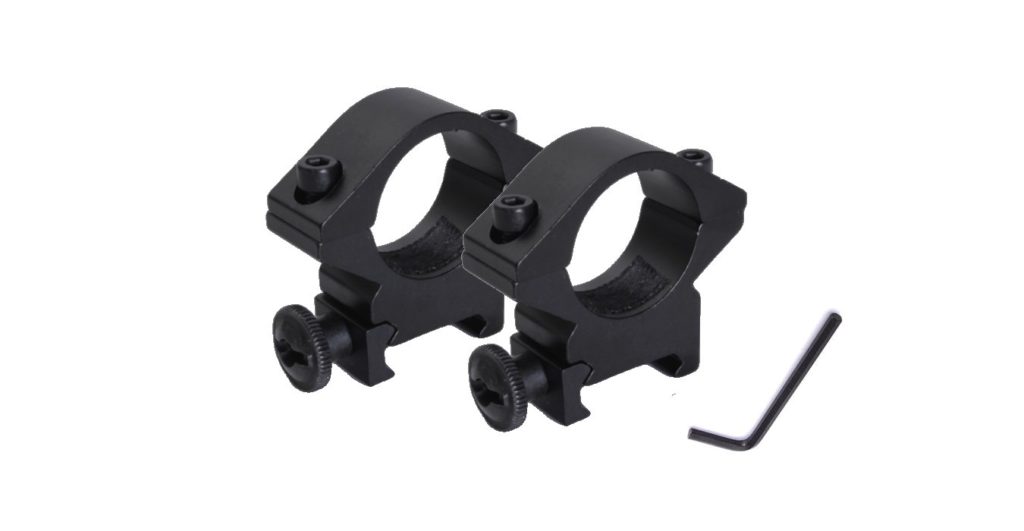 1 Inch Tube Scope Mounts For 20mm Rail Single Screw Low-Profile
